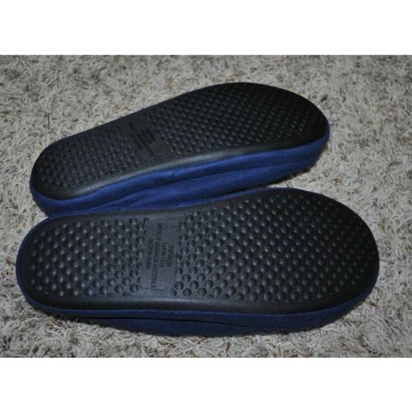 Budweiser | Shoes | Bud Light Blue Slip On Slide Plush Slipperssize 7 ...